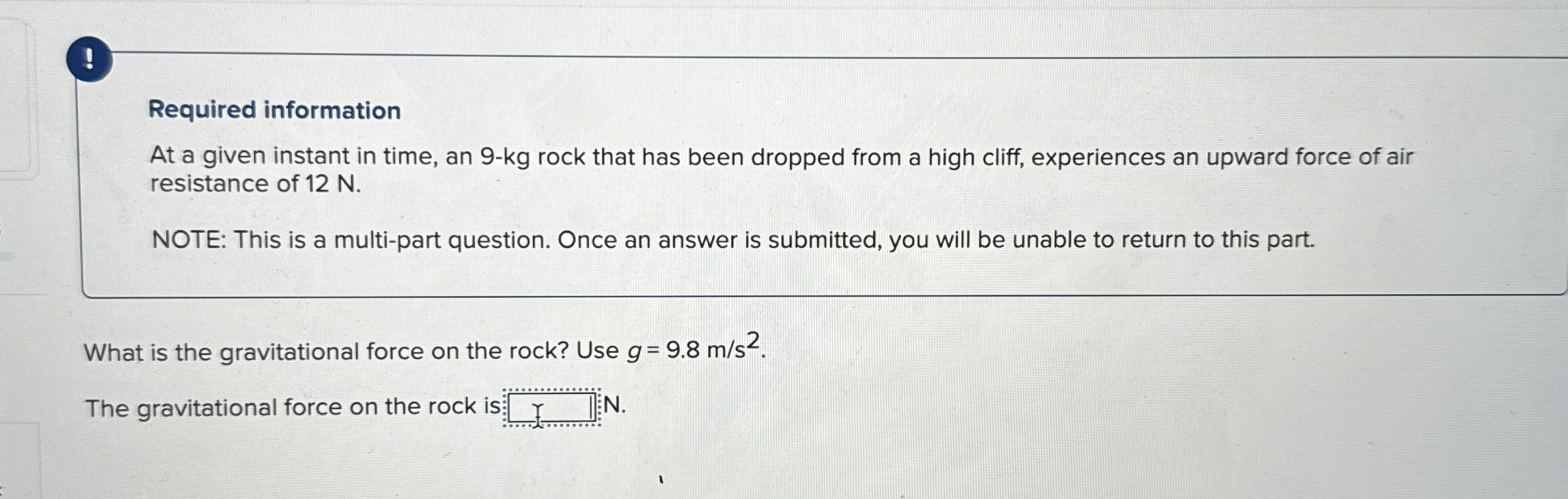 Solved !Required informationAt a given instant in time, an | Chegg.com