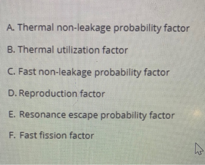 Solved A. Thermal non-leakage probability factor B. Thermal | Chegg.com