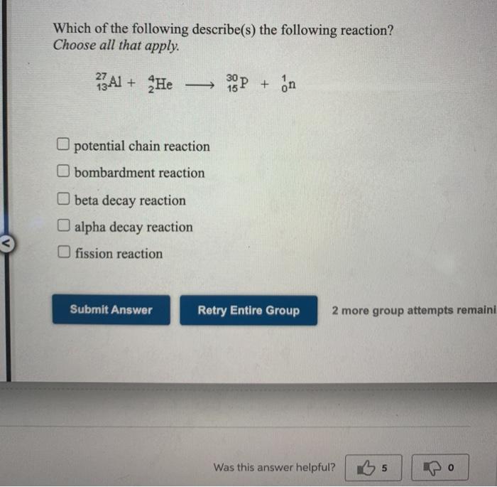Solved Which of the following describe(s) the following | Chegg.com