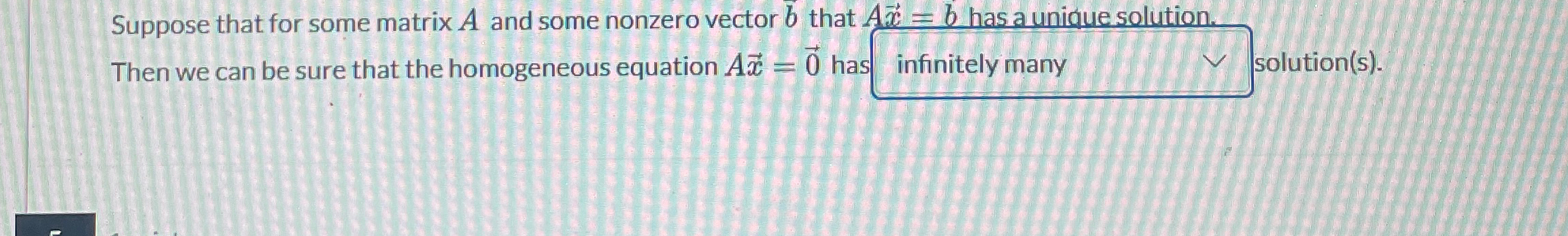 Solved Suppose that for some matrix A and some nonzero | Chegg.com