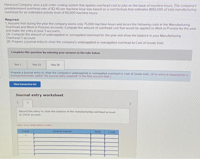 Solved Exercise 3-9 (Static) Applying Overhead; T-accounts; | Chegg.com
