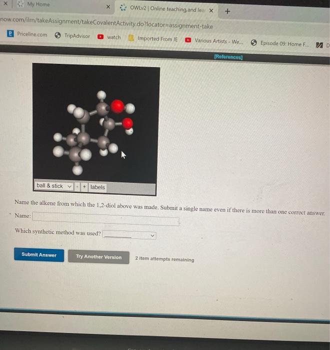 Solved My Home X OWLV2 Online teaching and lea X + | Chegg.com
