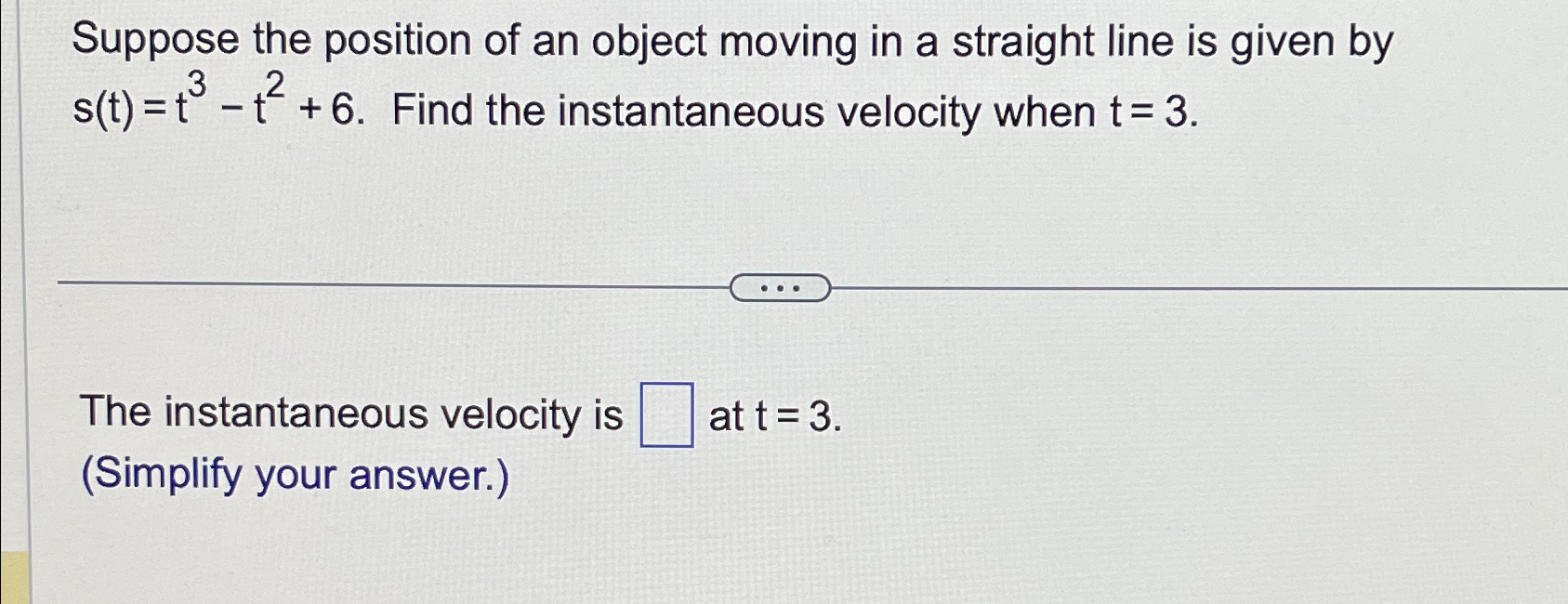 Solved Suppose the position of an object moving in a | Chegg.com