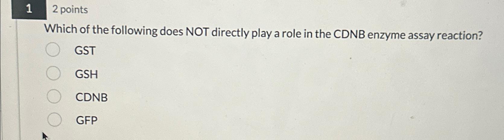 Solved 12 ﻿pointsWhich of the following does NOT directly | Chegg.com