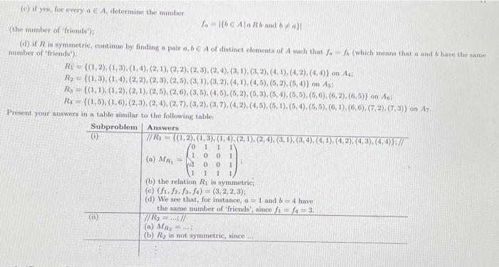 Solved 2. (Synenetric Relations on Finite Sets: A the Same | Chegg.com
