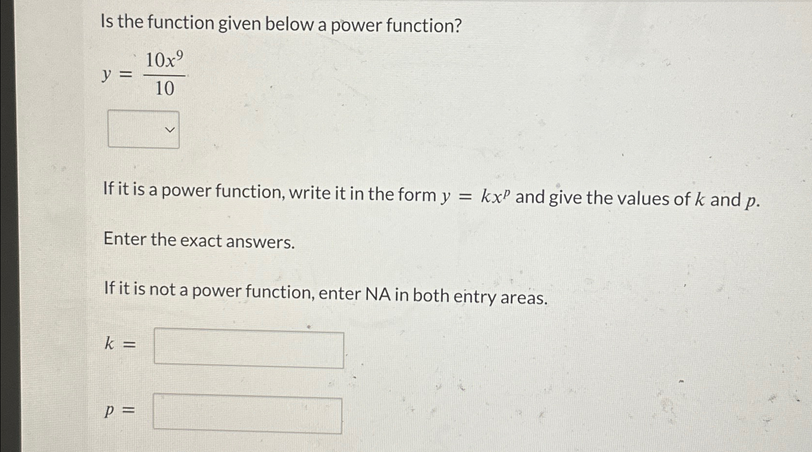 Solved Is The Function Given Below A Power