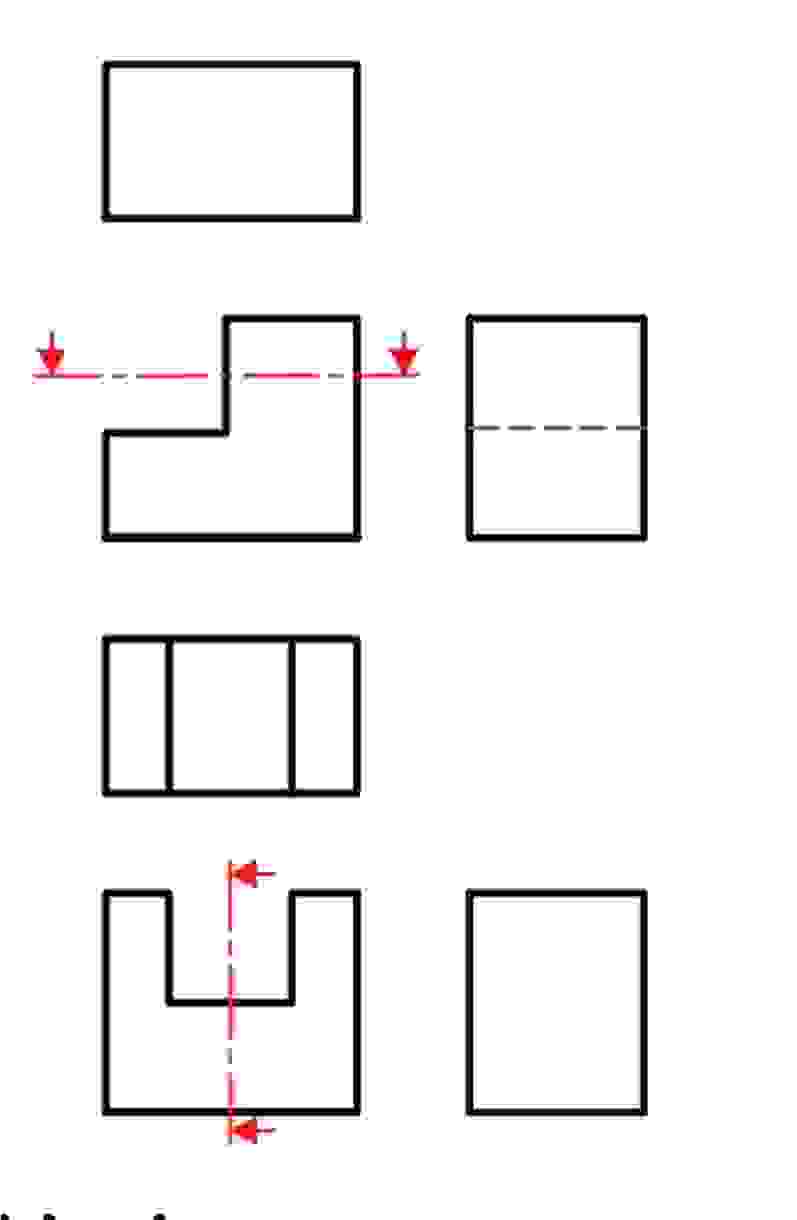 Solved free hand sketch the section views | Chegg.com