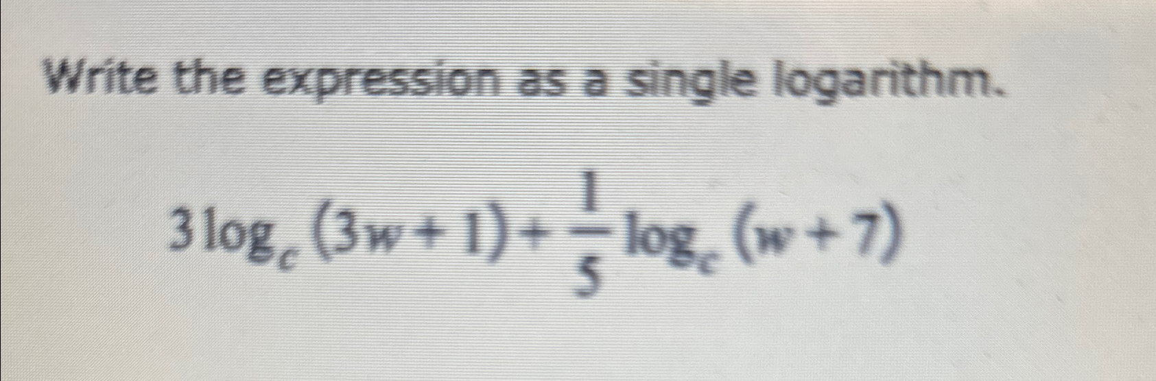 Solved Write the expression as a single | Chegg.com