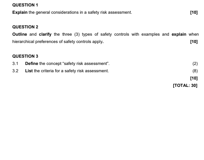 Solved QUESTION 1Explain the general considerations in a | Chegg.com
