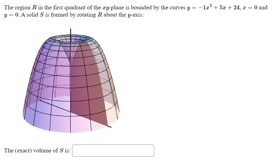 Solved The region R ﻿in the first quadrant of the xy-plane | Chegg.com