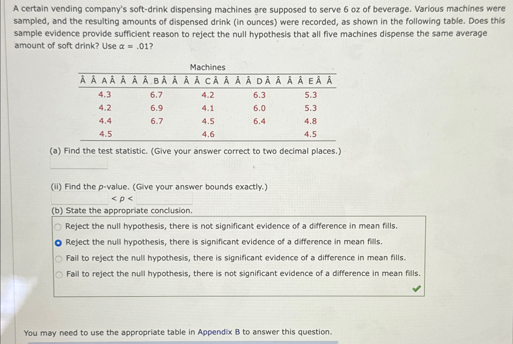 Solved A certain vending company's soft-drink dispensing | Chegg.com