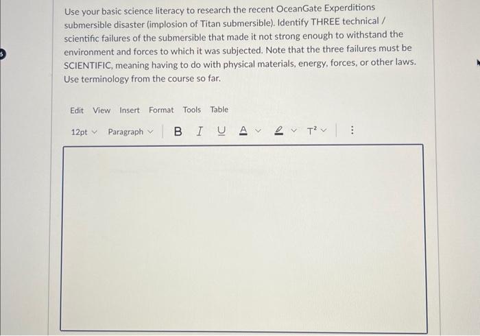 Solved Use your basic science literacy to research the | Chegg.com