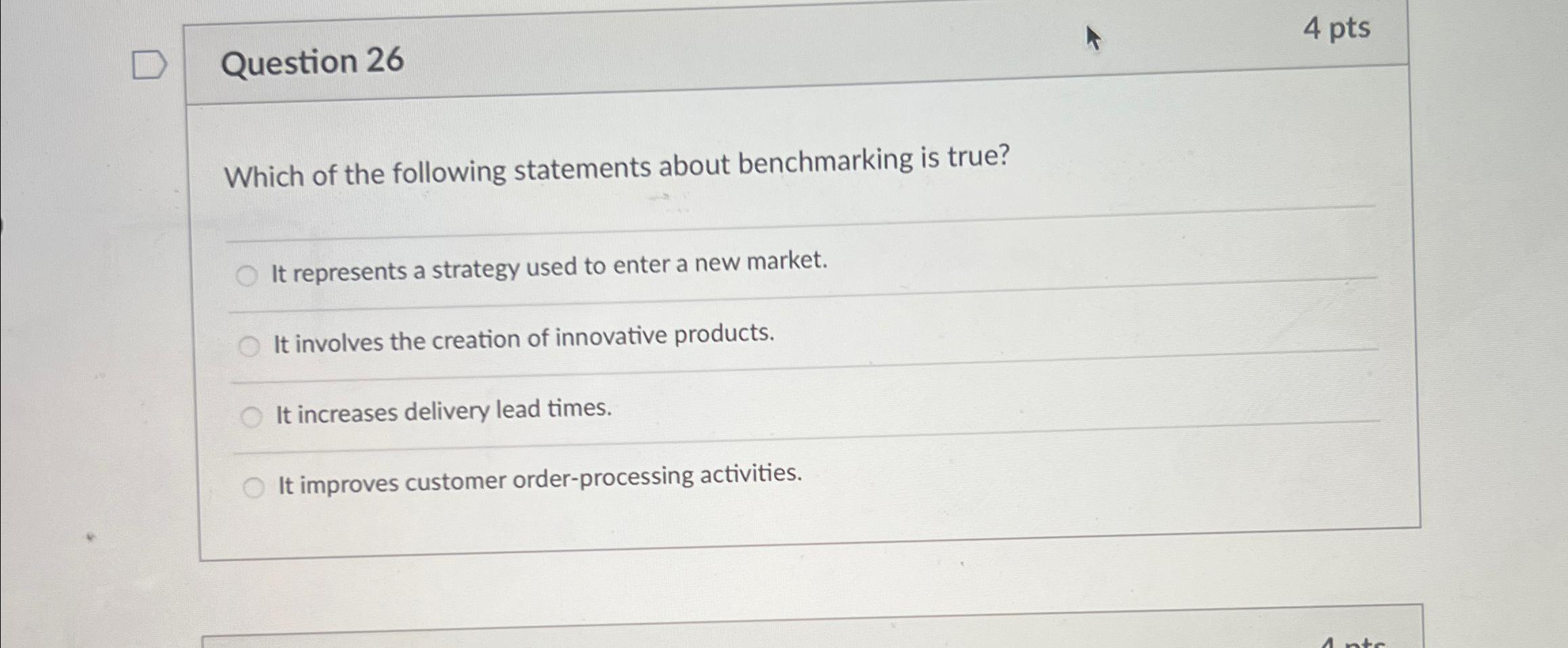Solved Question 264 ﻿ptsWhich of the following statements | Chegg.com