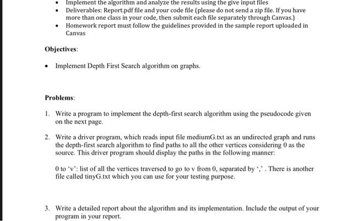 Solved 13130409650119079553112442121068113DFS(G)- Implement | Chegg.com