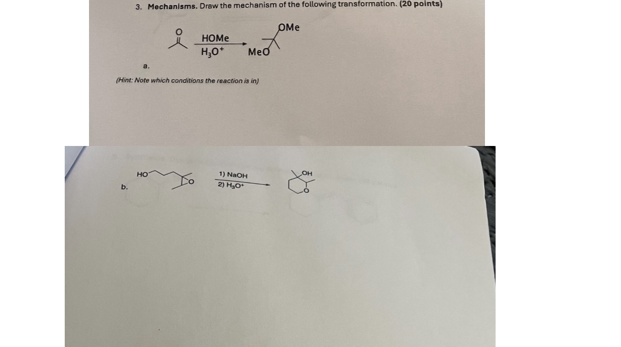 Solved Mechanisms. Draw the mechanism of the following | Chegg.com