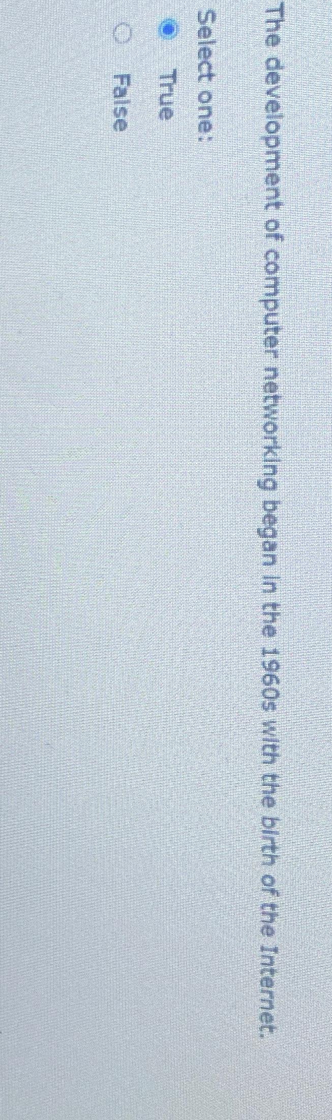 Solved The development of computer networking began In the | Chegg.com