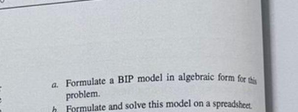 Solved - Present the algebraic models by defining variables | Chegg.com