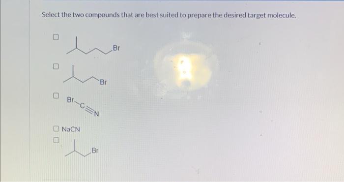Solved Provide a synthesis for the given target molecule, | Chegg.com