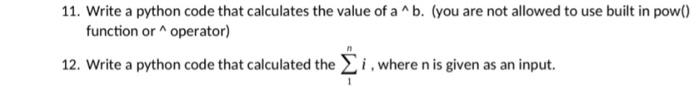 Solved 11. Write a python code that calculates the value of | Chegg.com
