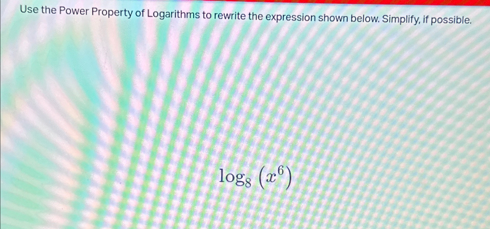 Solved Use the Power Property of Logarithms to rewrite the | Chegg.com