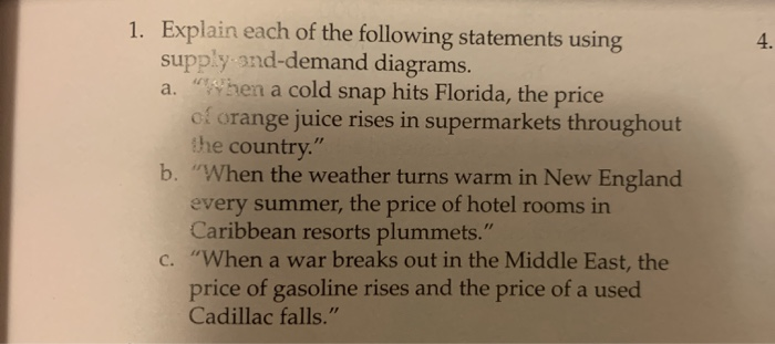 Solved 1 Explain Each Of The Following Statements Using 1118