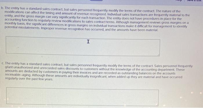 Solved Following are examples of control deficiencies that | Chegg.com