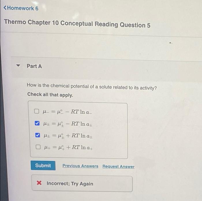 Solved Thermo Chapter 10 Conceptual Reading Question 5 Part | Chegg.com