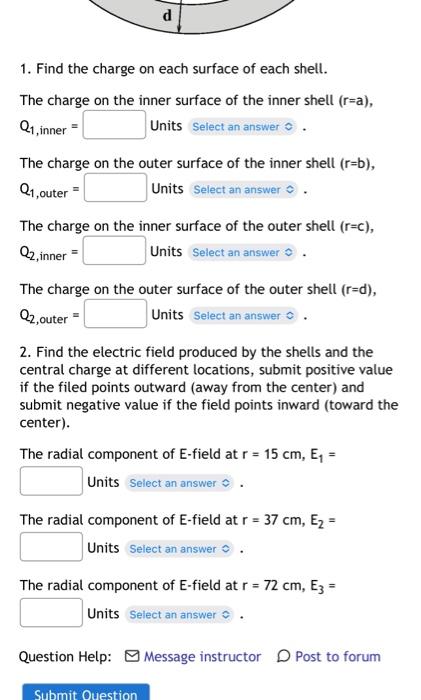 Solved Consider the system of two concentric conducting | Chegg.com