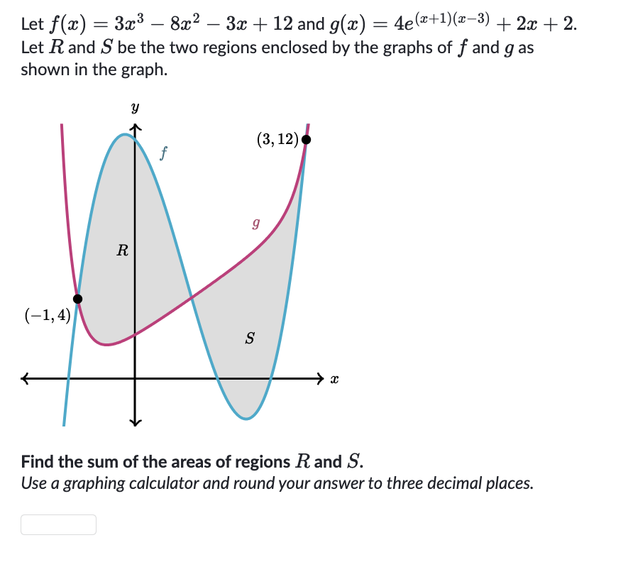 Solved Let f(x)=3x3-8x2-3x+12 ﻿and | Chegg.com
