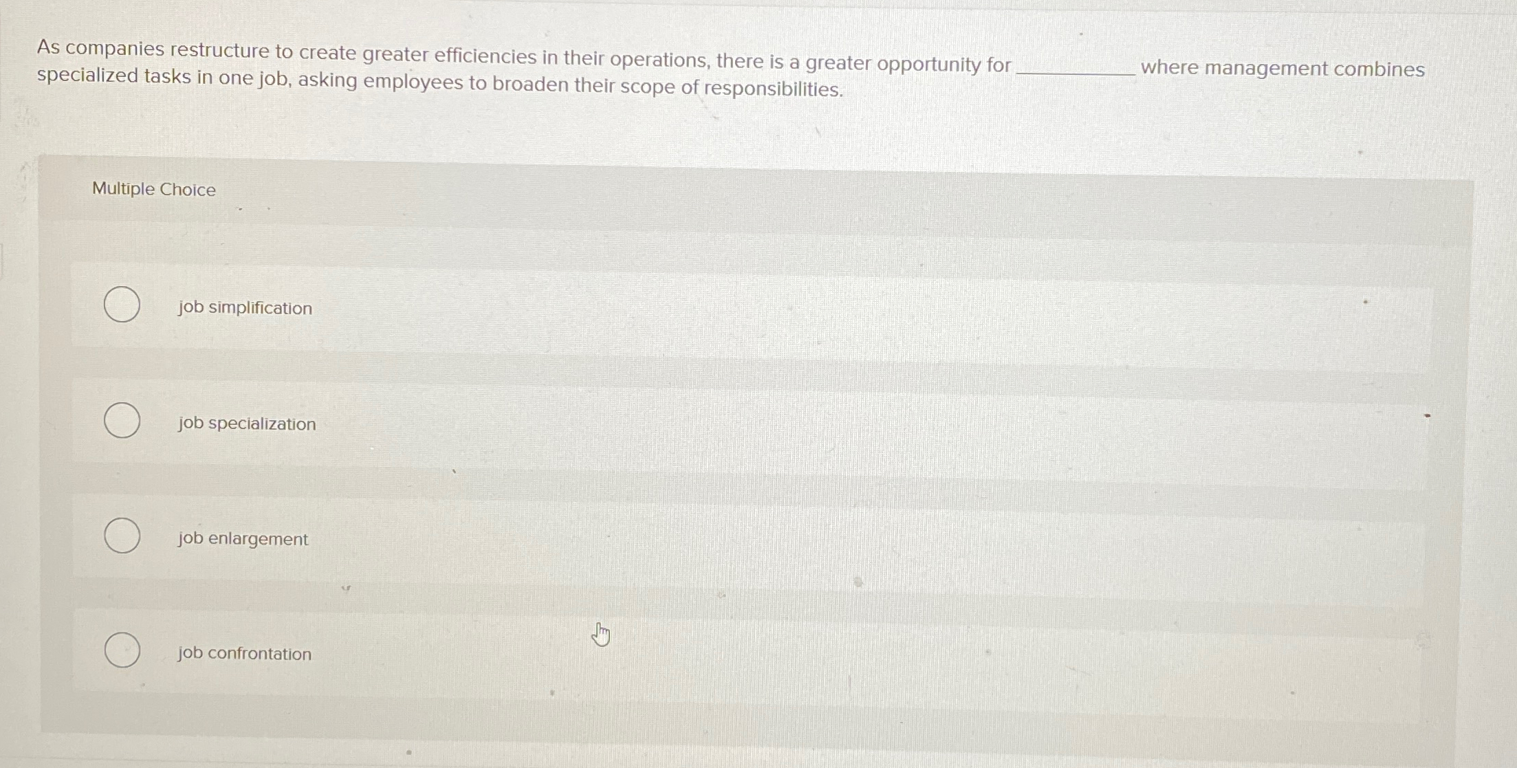 Solved As companies restructure to create greater | Chegg.com