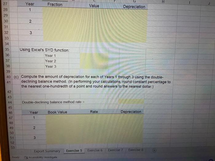 Solved Exercise 11-1 (LO1) Depreciation Computations-SL FV, | Chegg.com