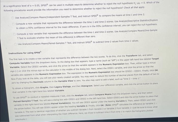 3 Conducting A Repeated Measures T Test What Youll
