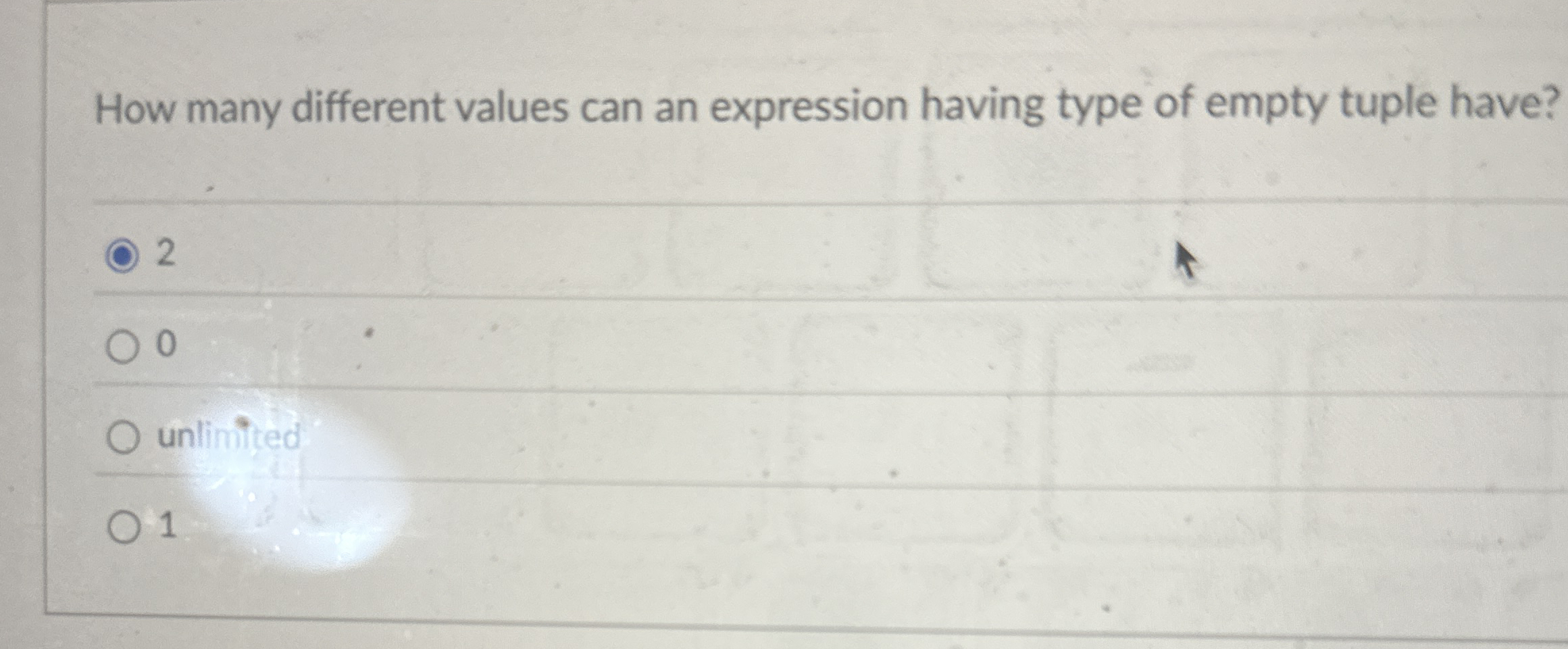 Solved How many different values can an expression having | Chegg.com