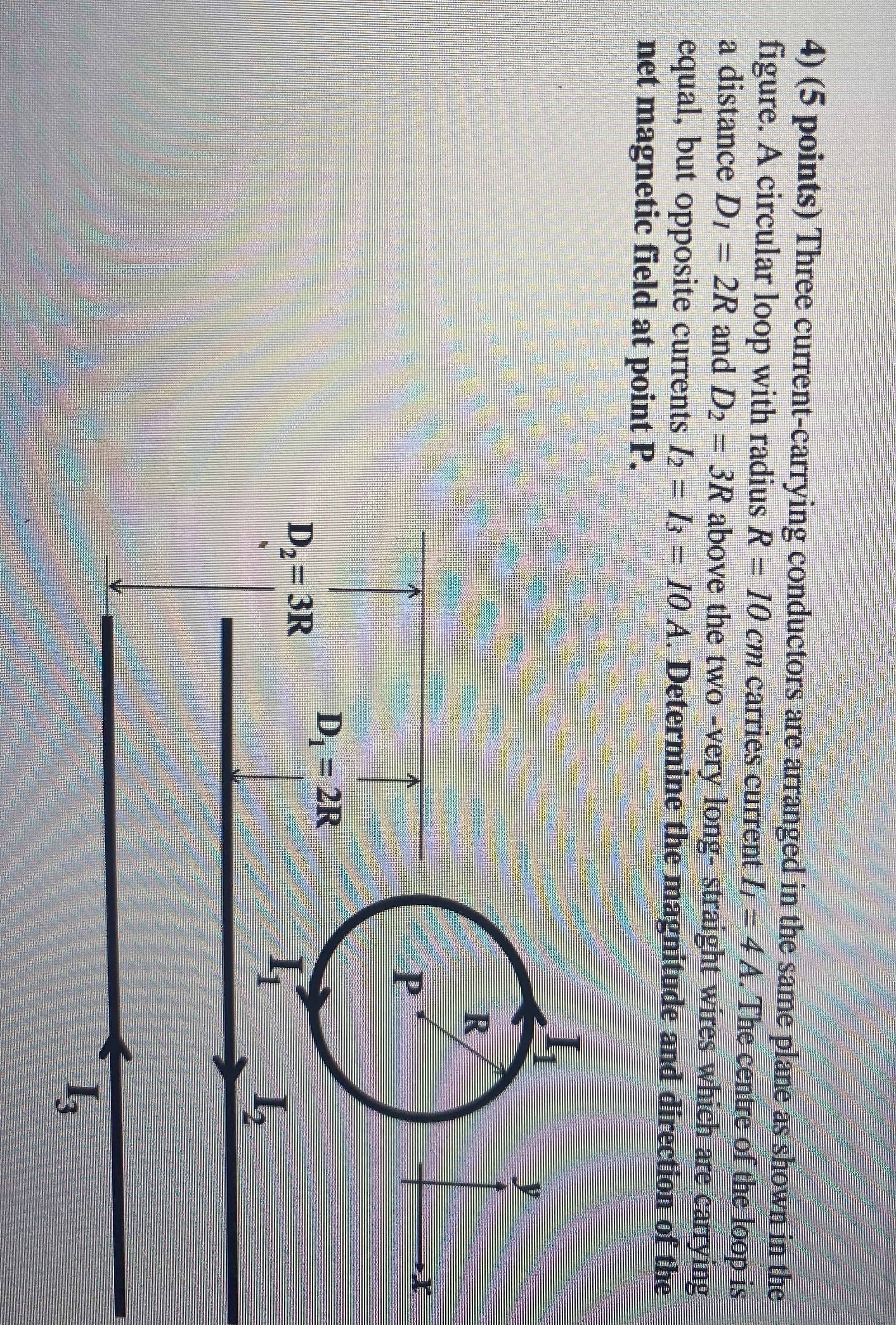Solved ( 5 ﻿points) ﻿Three current-carrying conductors are | Chegg.com