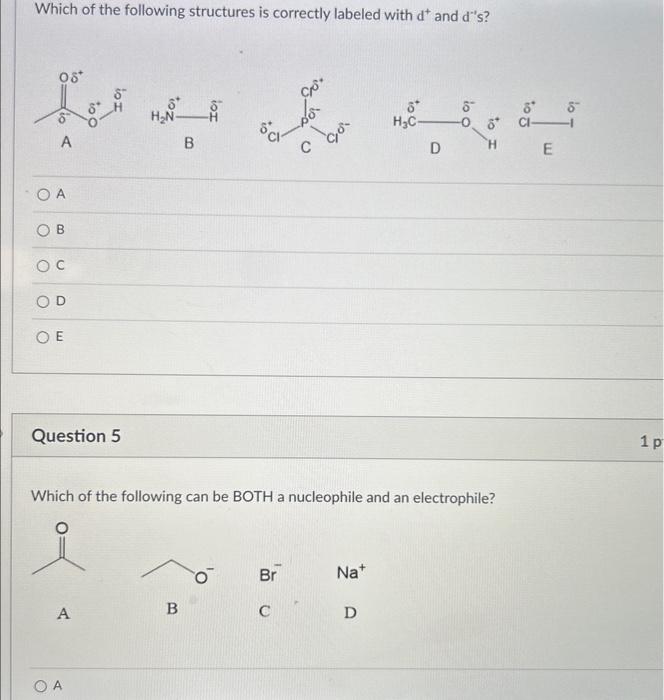 Solved Which of the following structures is correctly | Chegg.com