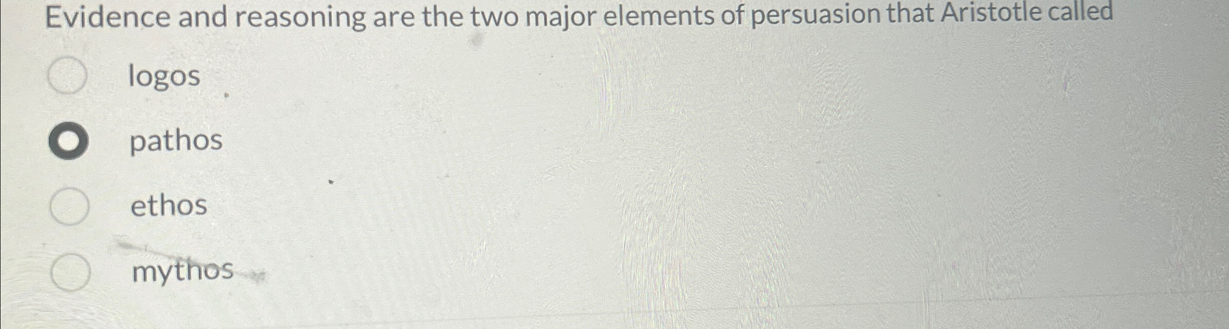 Solved Evidence and reasoning are the two major elements of | Chegg.com