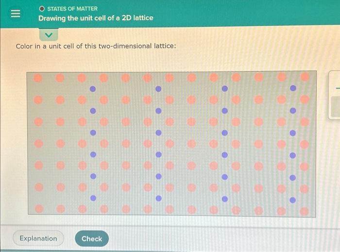Solved Color in a unit cell of this two-dimensional lattice: | Chegg.com