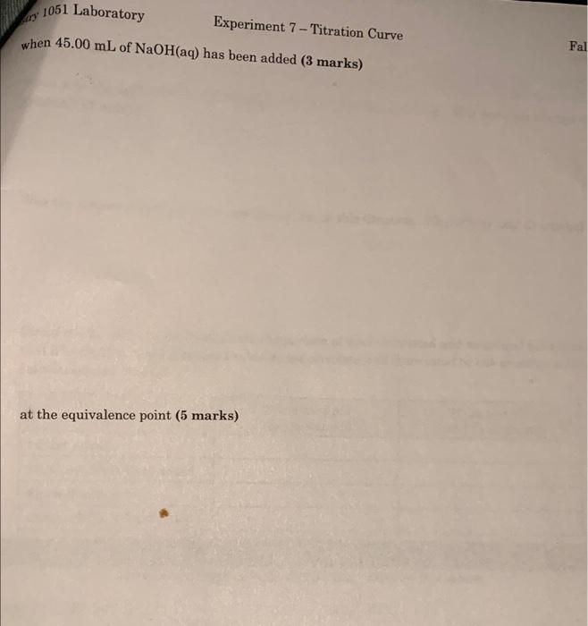 Solved INSTRUCTOR'S INITIALS and DATE:2. Plot a graph of pH | Chegg.com