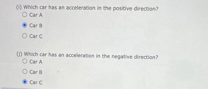 Solved (b) During which time interval do Car A and Car B | Chegg.com