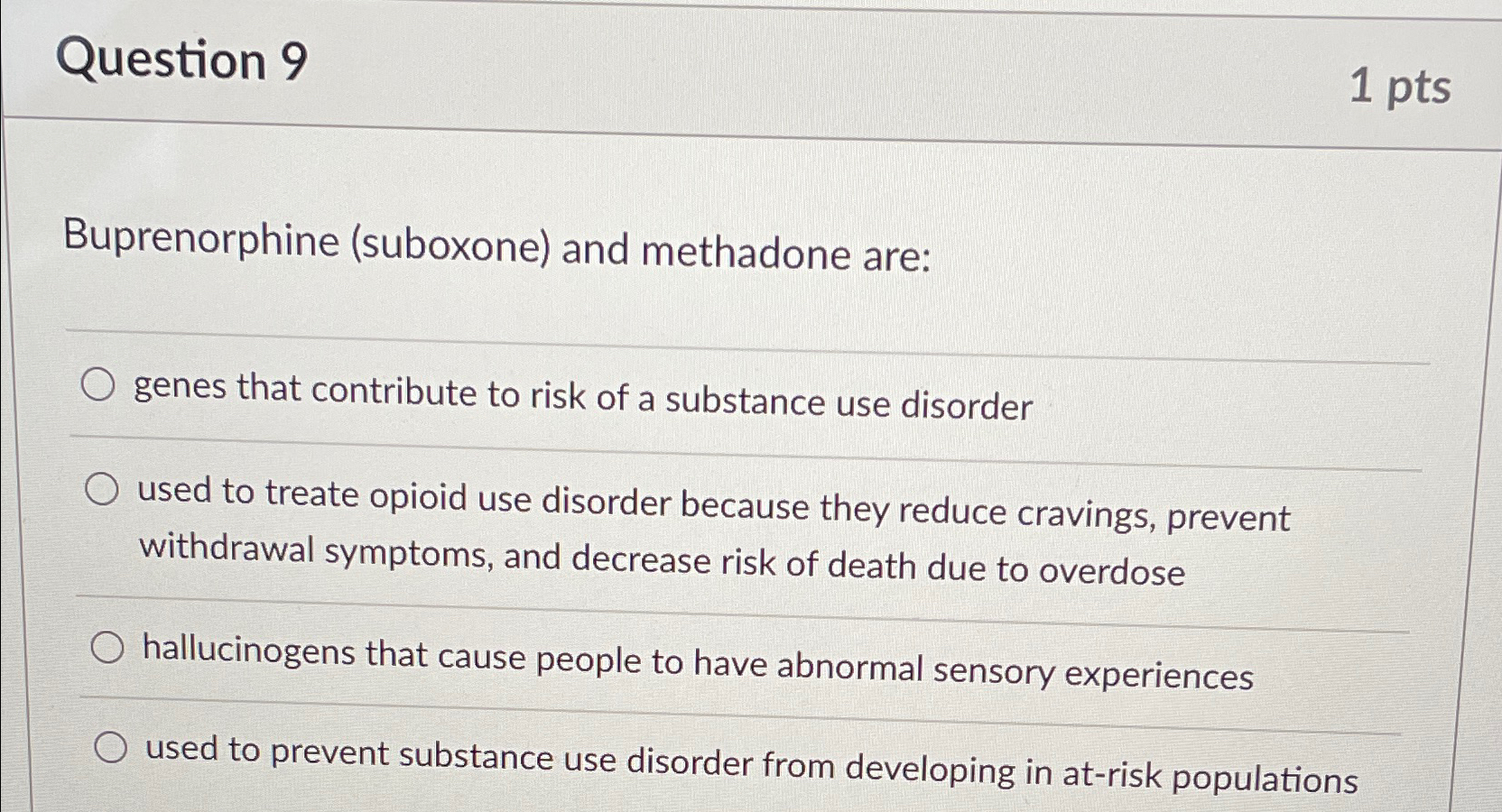 Solved Question 91 ﻿ptsBuprenorphine (suboxone) ﻿and | Chegg.com