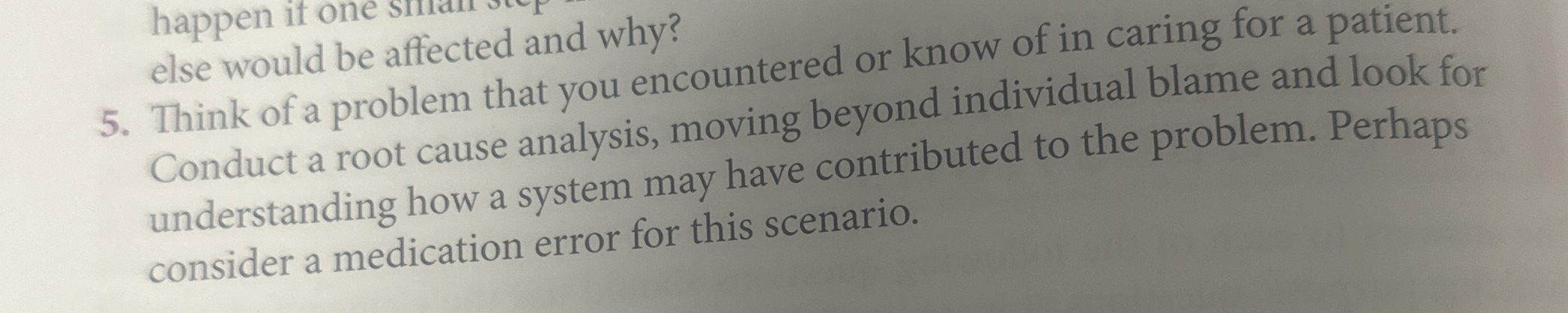 Solved 5. ﻿Think of a problem that you encountered or know | Chegg.com