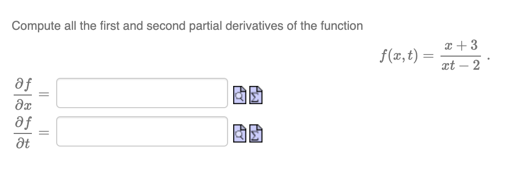 Solved Compute all the first and second partial derivatives | Chegg.com