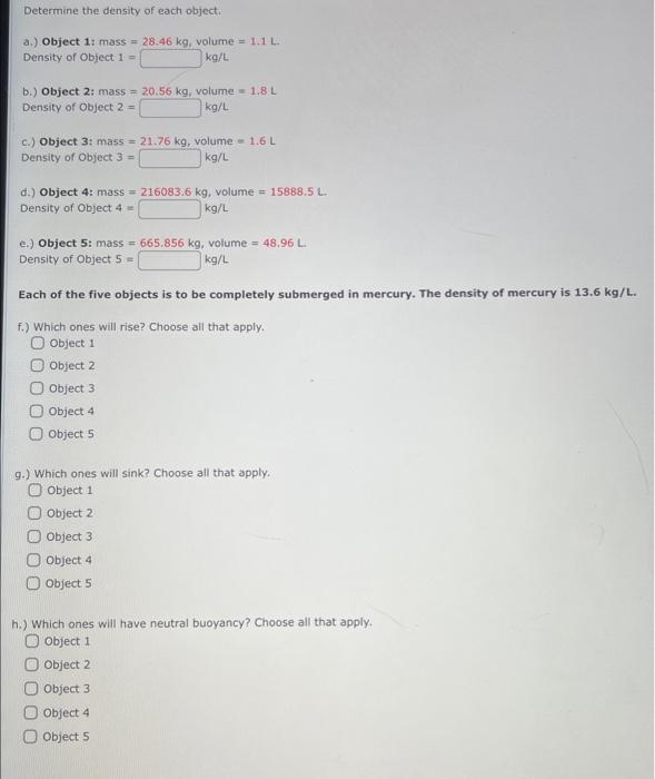 Solved -14 Points] Calculate how much pressure (due to the | Chegg.com