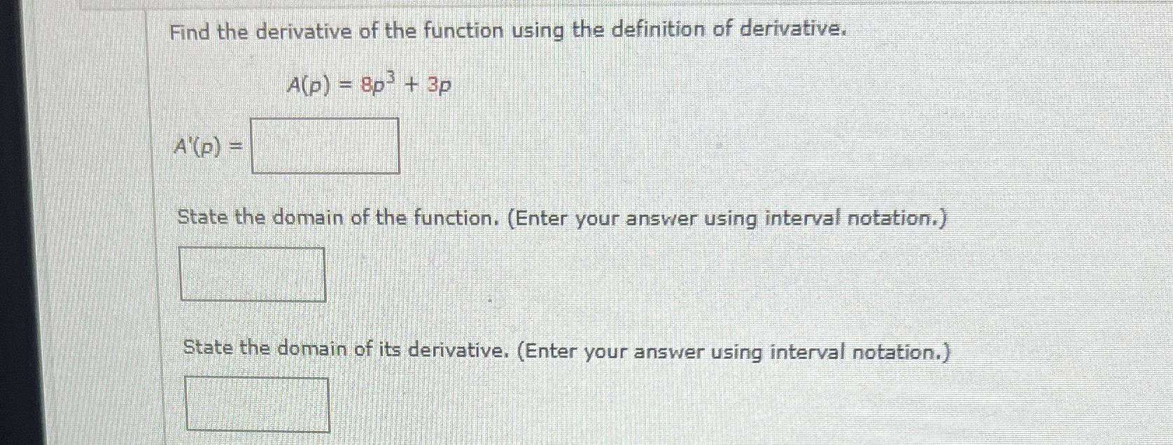 Solved Find the derivative of the function using the | Chegg.com
