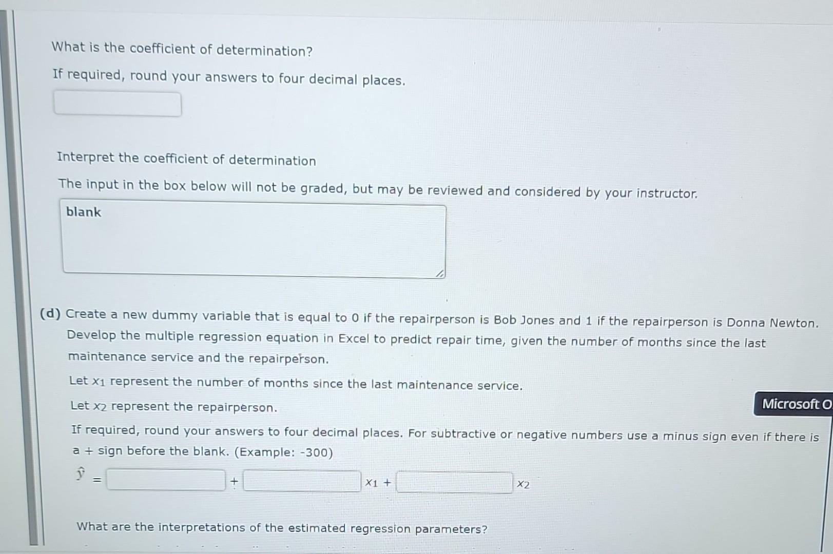 Solved Use the data to develop the simple linear regression | Chegg.com