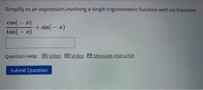 Solved Simplify to an expression involving a single | Chegg.com