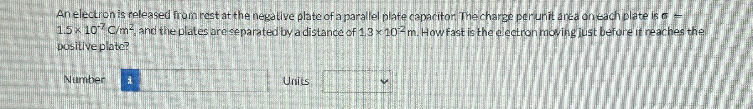 Solved An electron is released from rest at the negative | Chegg.com