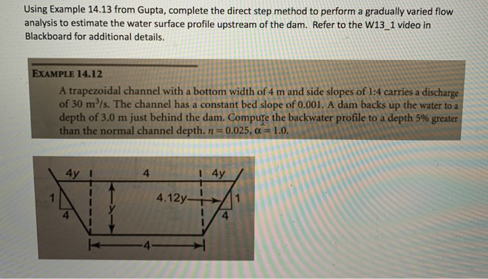 Solved Using Example 14.13 from Gupta, complete the direct | Chegg.com