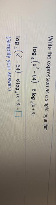 Solved Write the expression as a single logarithm. log2 | Chegg.com
