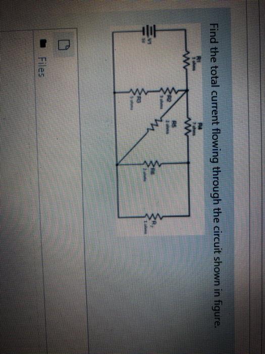 Solved Find the total current flowing through the circuit | Chegg.com